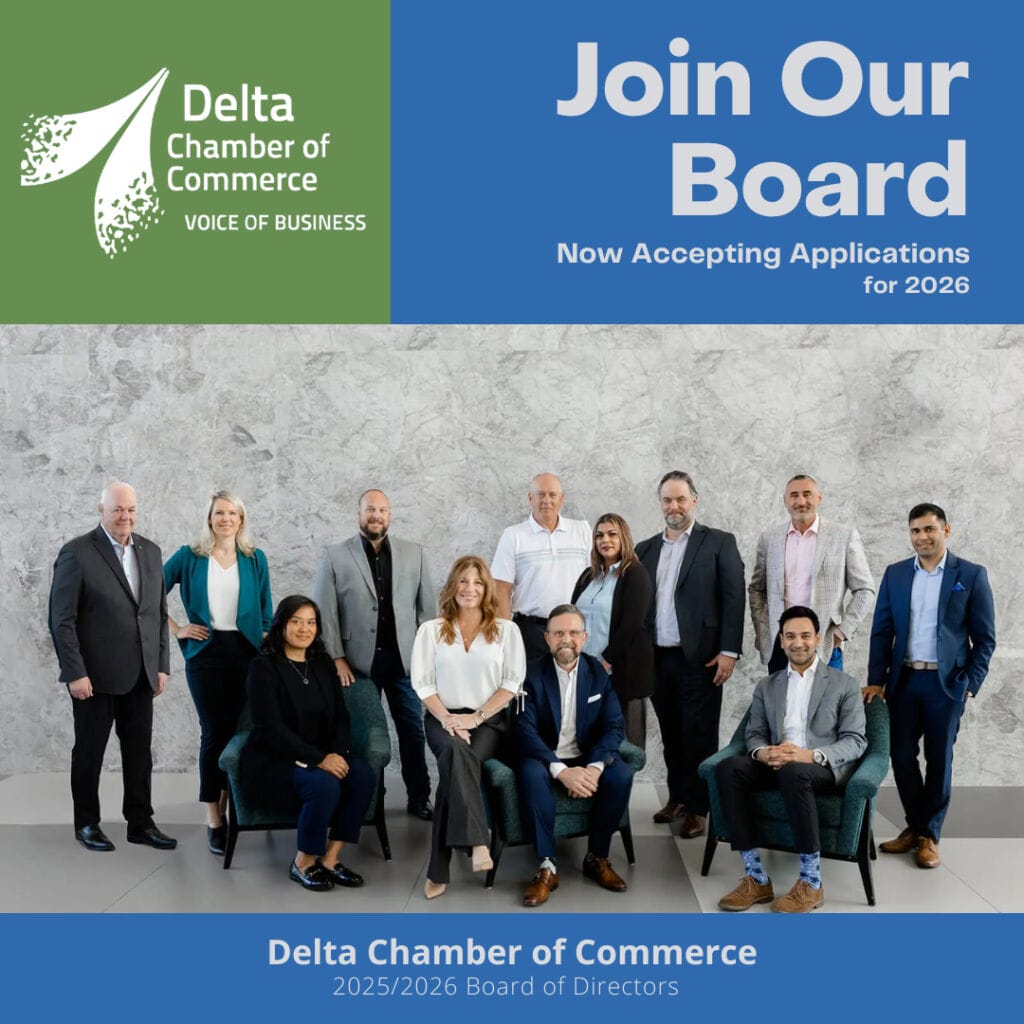 Join the Delta Chamber Board! - Delta Chamber of Commerce - BC